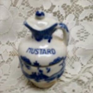 Dining | Vintage Rare 9pc Blue Willow Condiment Set | Poshmark